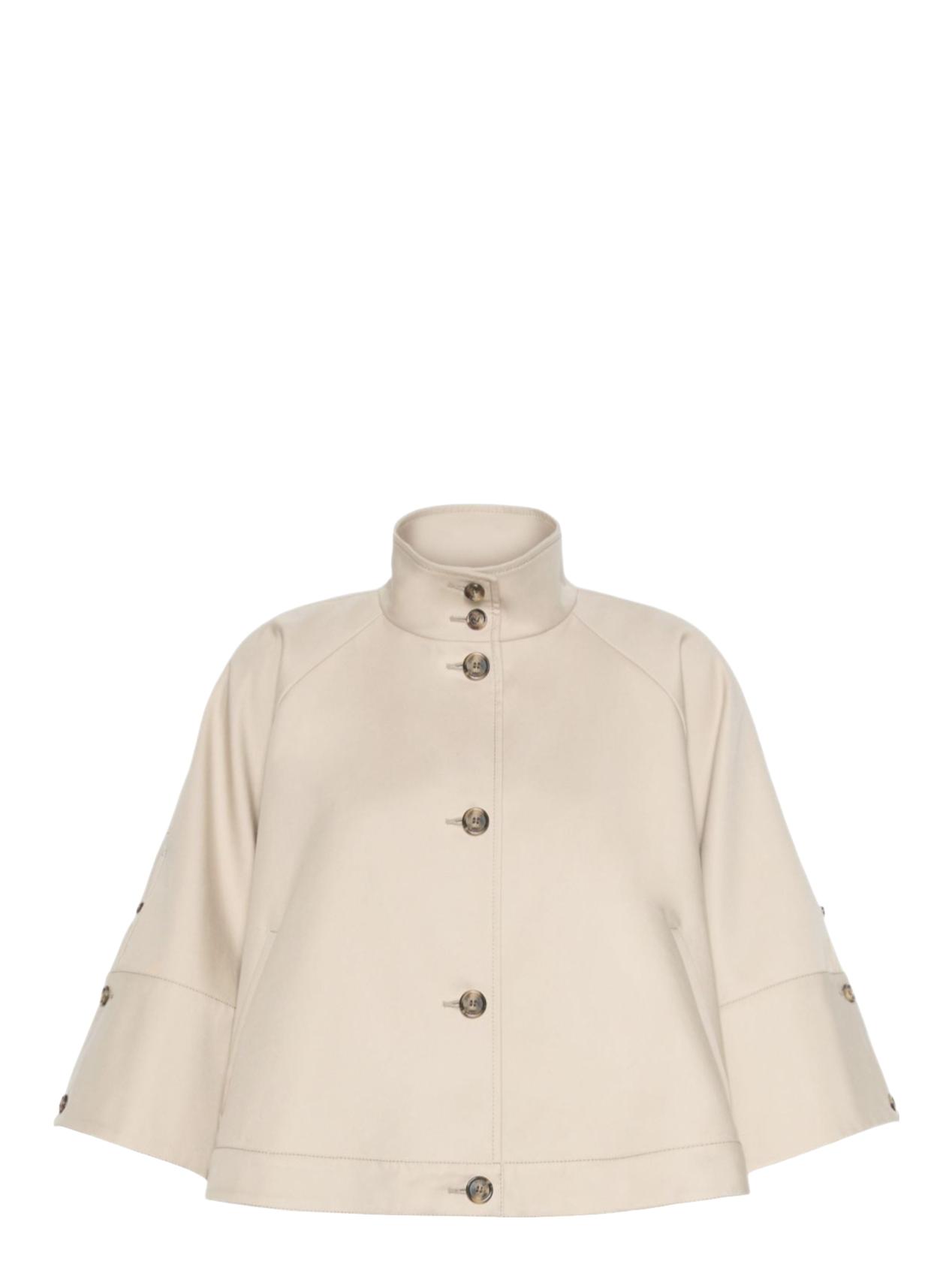 MAX MARA Max Mara Flared Shawl with High Neck and Raglan Sleeves